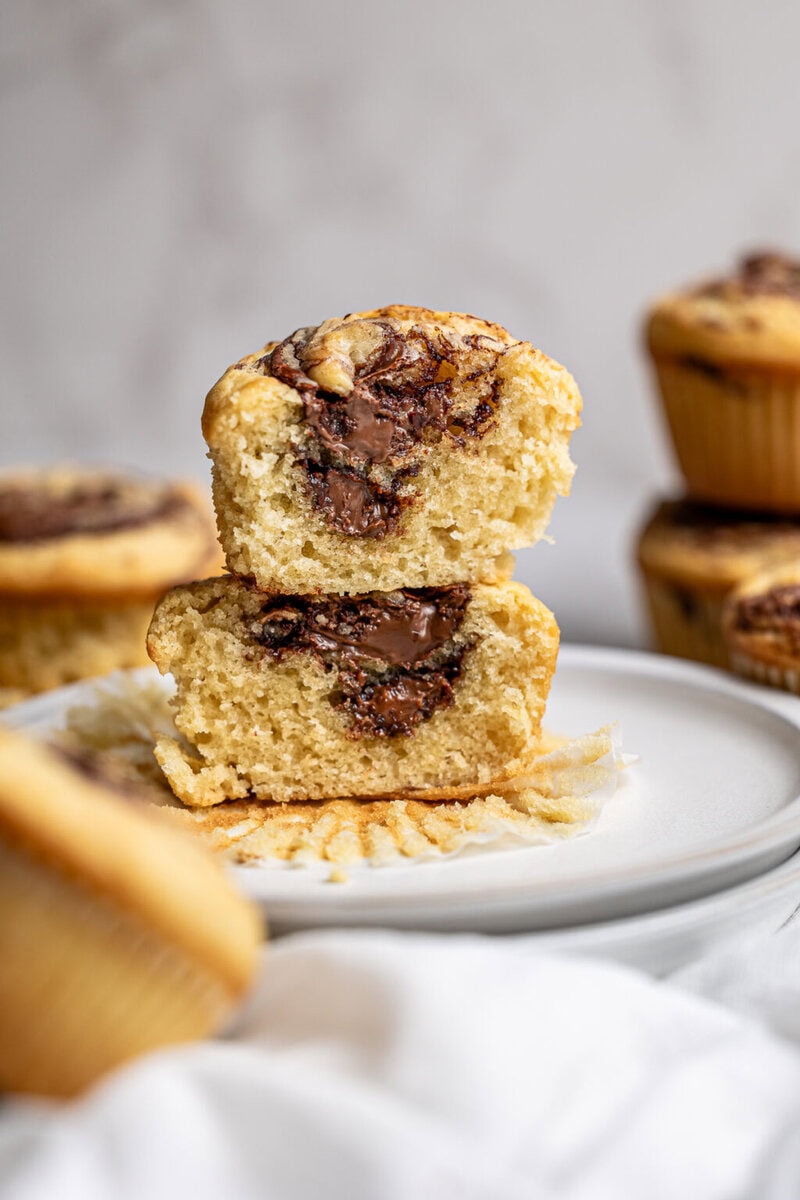 Easy Nutella Muffins - Stuck On Sweet