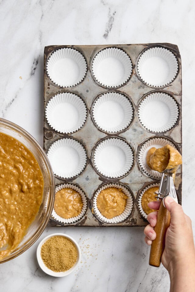 Banana Pumpkin Muffins - Stuck On Sweet