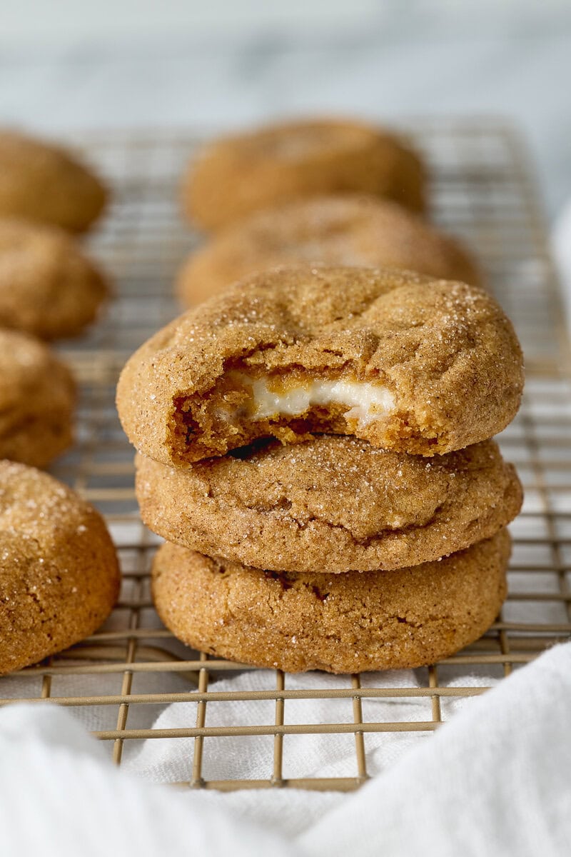 Pumpkin Cheesecake Cookies - Stuck On Sweet